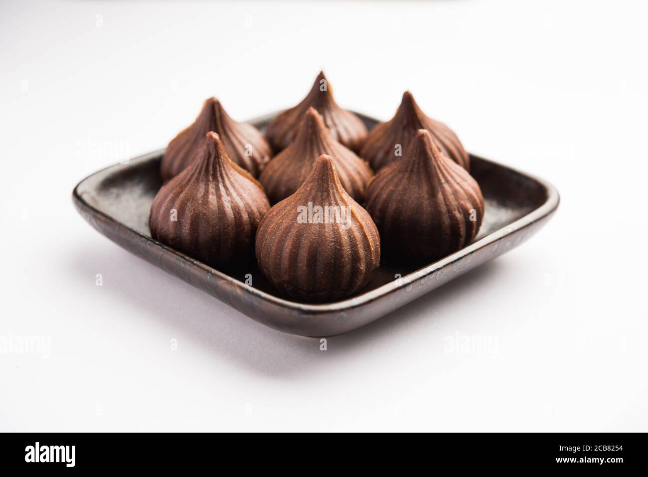 Chocolate Modak for Ganesh Chaturthi Puja or Ganesha festival Stock ...