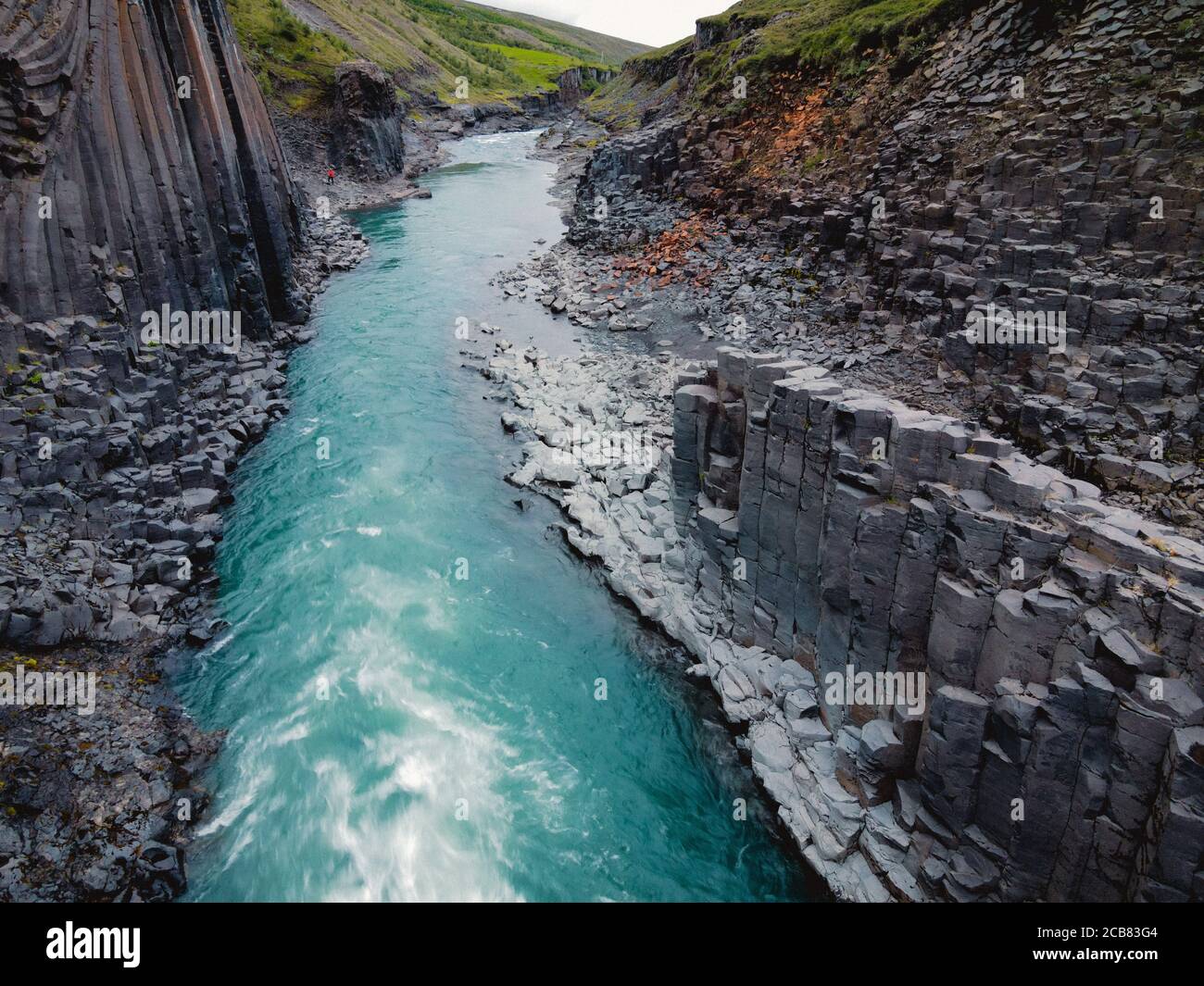 Studlagil canyon in iceland drone hi-res stock photography and images ...