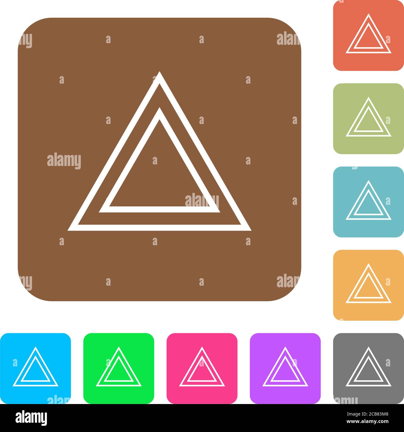 Rounded corners triangle Cut Out Stock Images & Pictures - Alamy