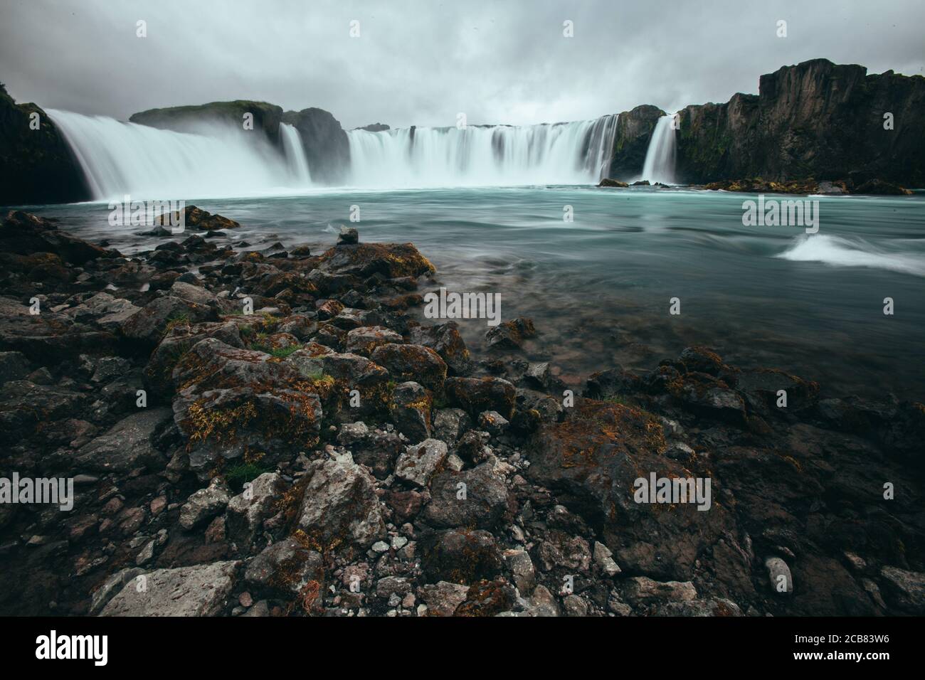 Goðafoss Waterfall in the North of Iceland Stock Photo - Alamy