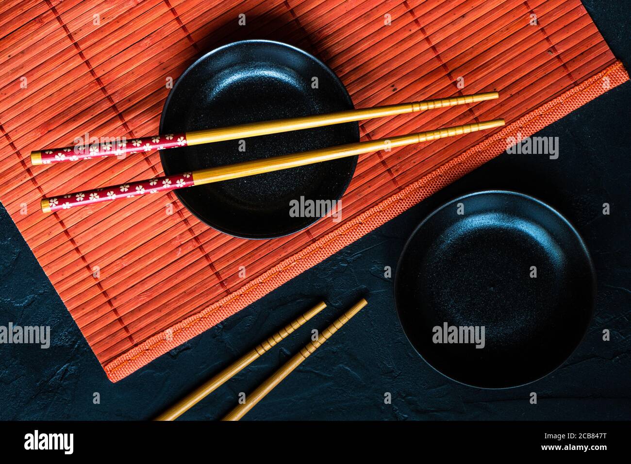 Table setting with chopsticks Stock Photo - Alamy