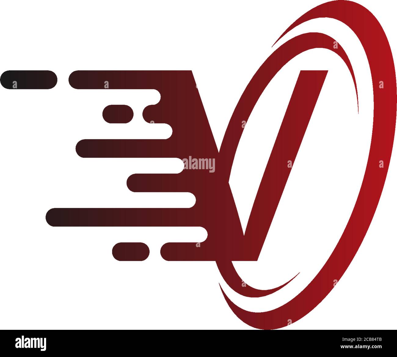 V Letter Speed circle Logo, Concept Letter V + Icon Speed + circle ...