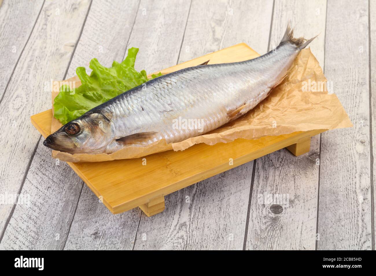 Salted herring fish ready for eat Stock Photo - Alamy