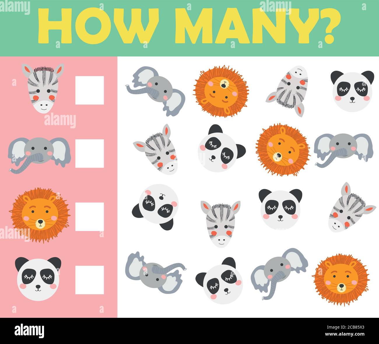 Counting. Game for Preschool Children. Educational a mathematical game ...