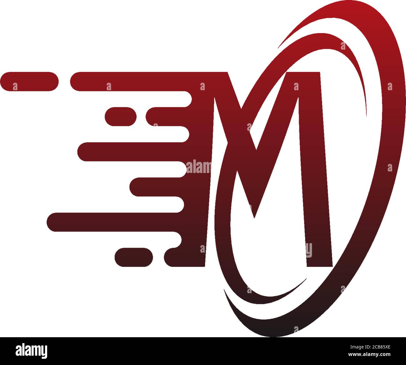 M Letter Speed circle Logo, Concept Letter M + Icon Speed + circle ...