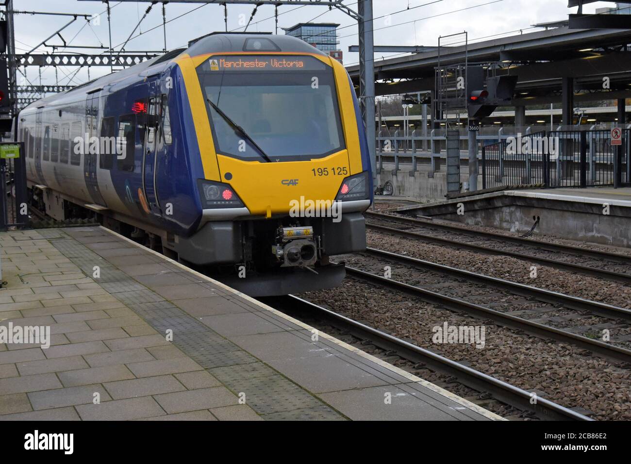 A New Northern Trains CAF Civity 195 class Diesel Multiple Unit train ...
