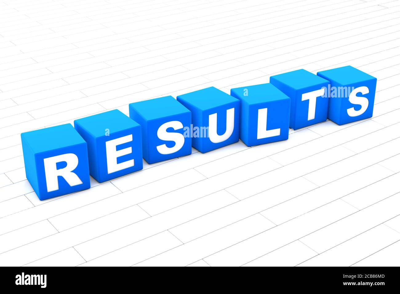 3D rendered illustration of the word Results Stock Photo - Alamy
