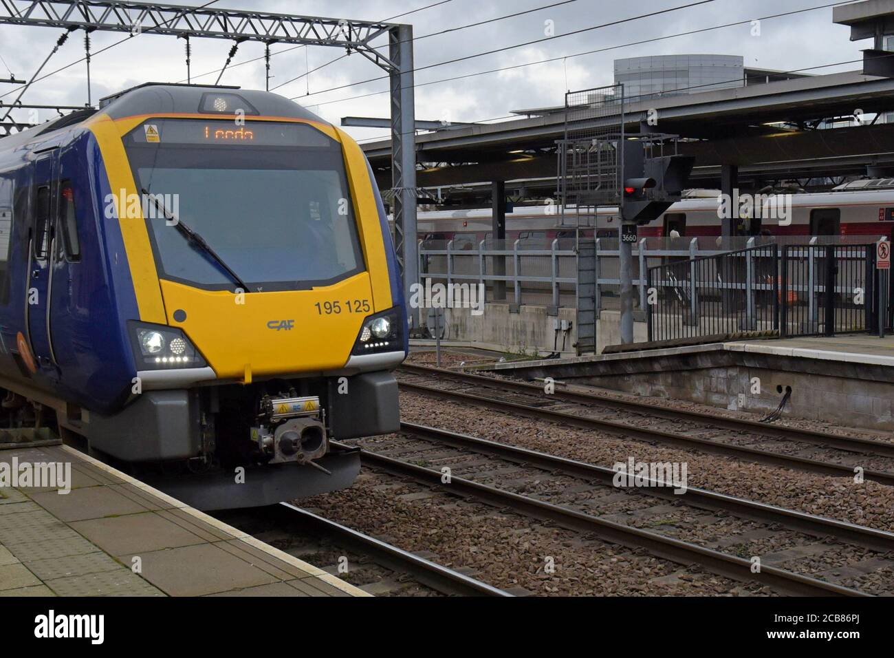 A New Northern Trains CAF Civity 195 class Diesel Multiple Unit train ...