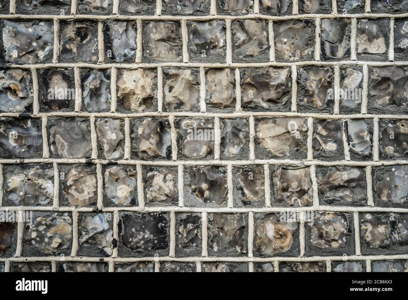 stone wall texture made from flint stones Stock Photo - Alamy