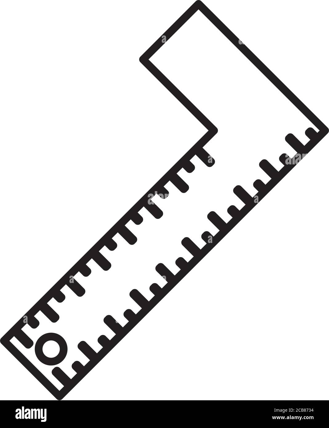 rule tool line style icon vector illustration design Stock Vector Image ...