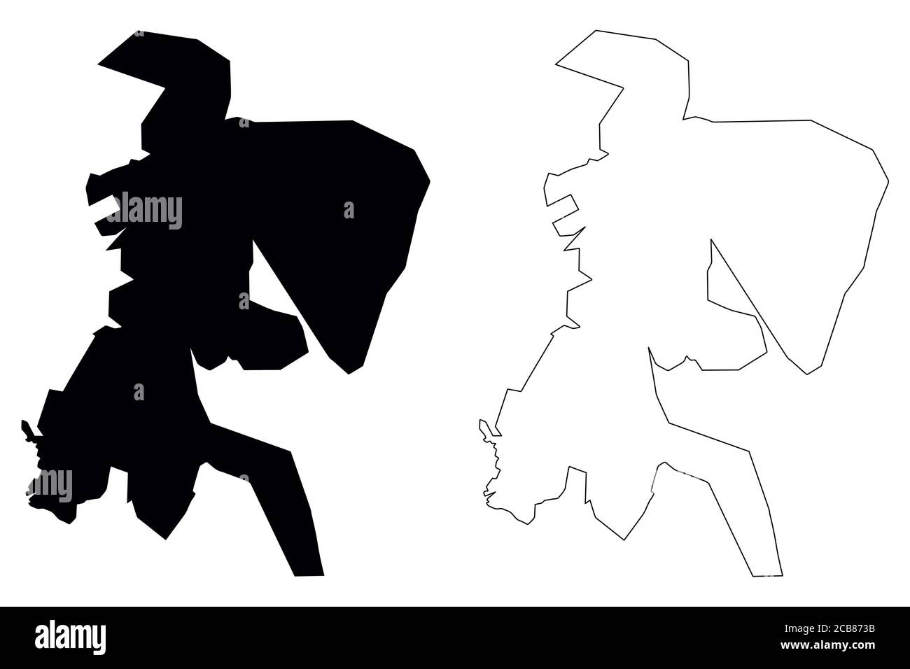 Quito City (Republic of Ecuador, Pichincha Province) map vector ...