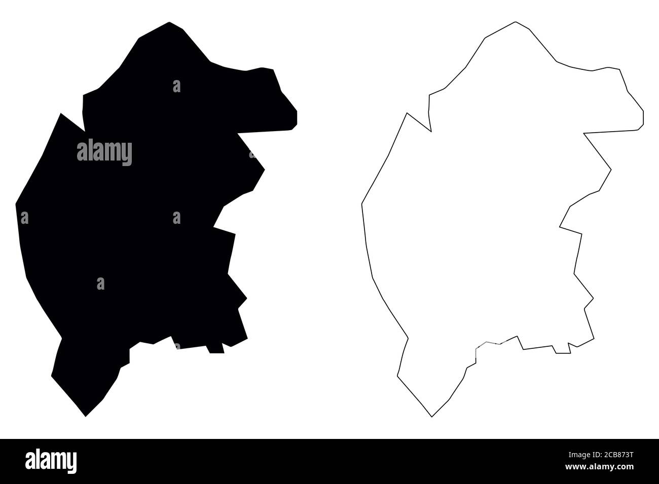 Ambato City (Republic of Ecuador, Tungurahua Province) map vector ...