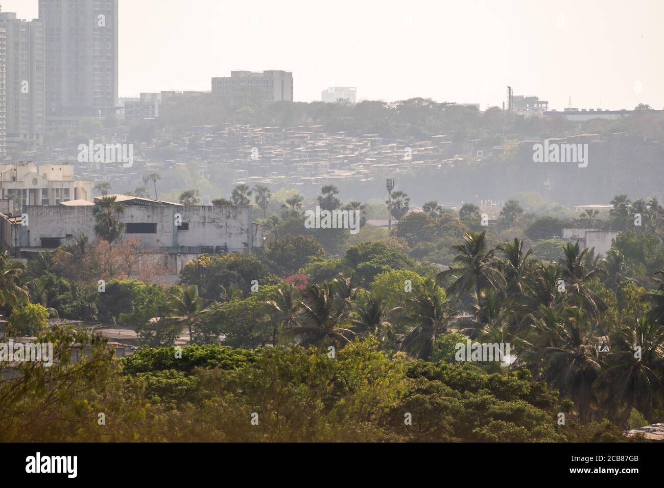 Mumbai, Maharashtra, India - March 2020: A green neighbourhood in ...