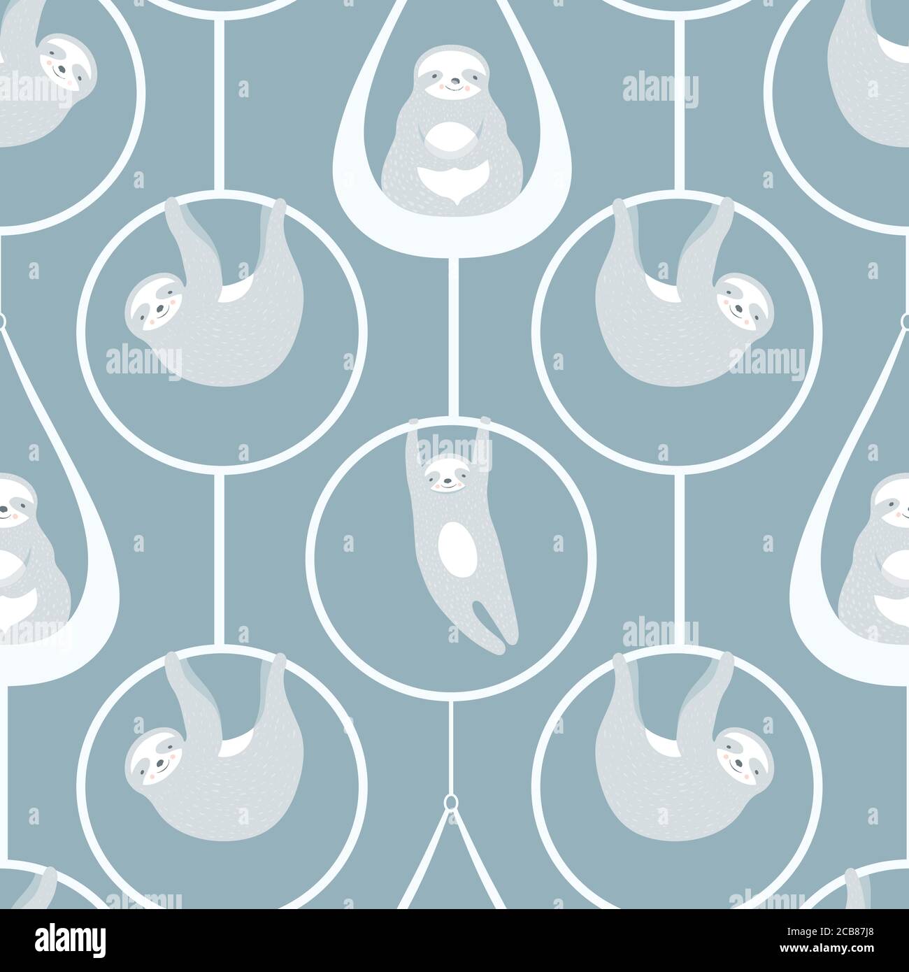 Sloth pattern hi-res stock photography and images - Alamy