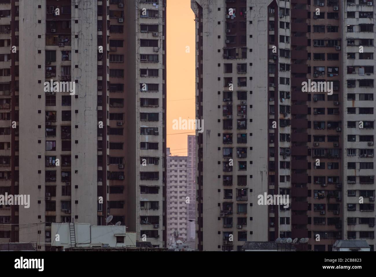 Mumbai, Maharashtra, India - March 2020: The exterior facade of a high ...