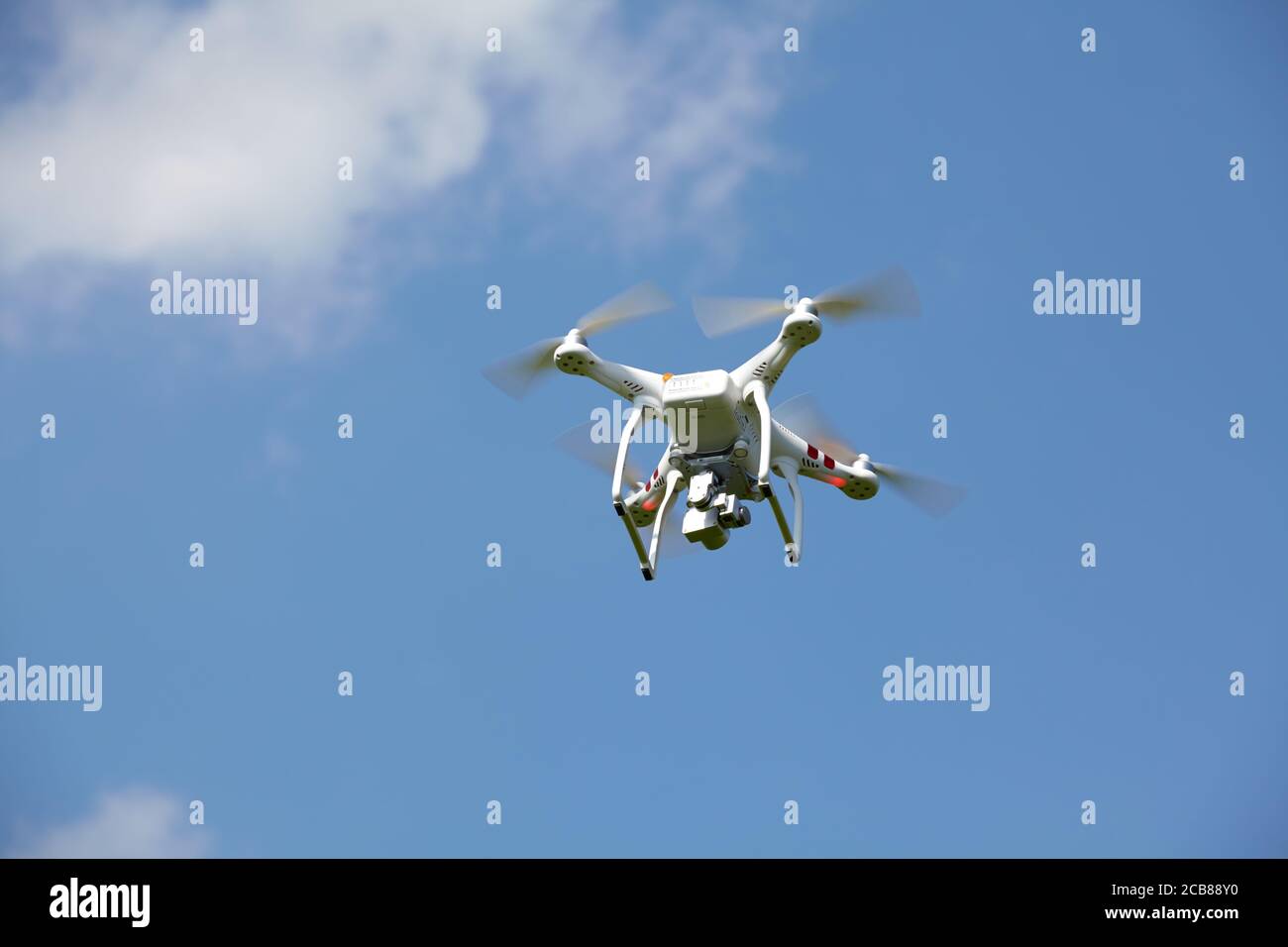 DJI Phantom Quad-copter in flight Stock Photo - Alamy