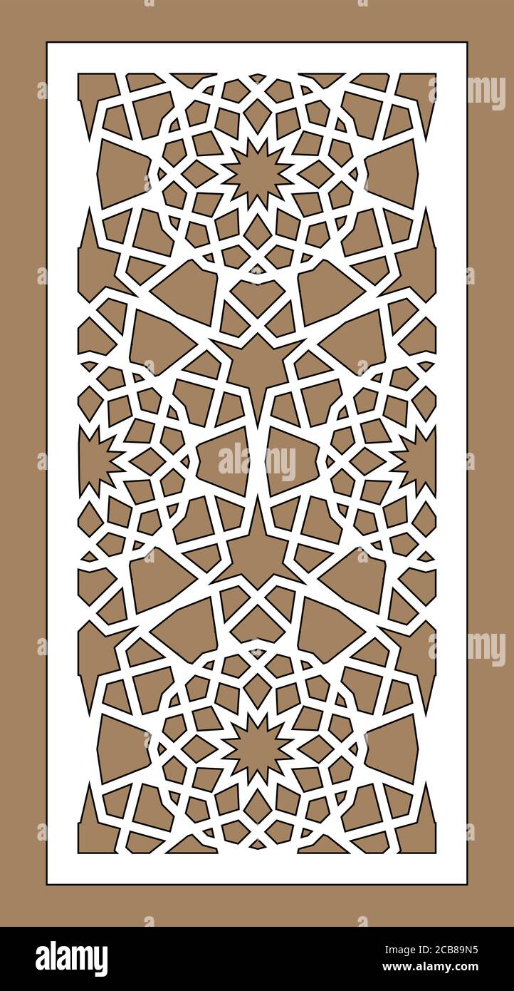 Cnc decorative pattern, jali design, interior element. Islamic , arabic laser cut. Shade screen ...