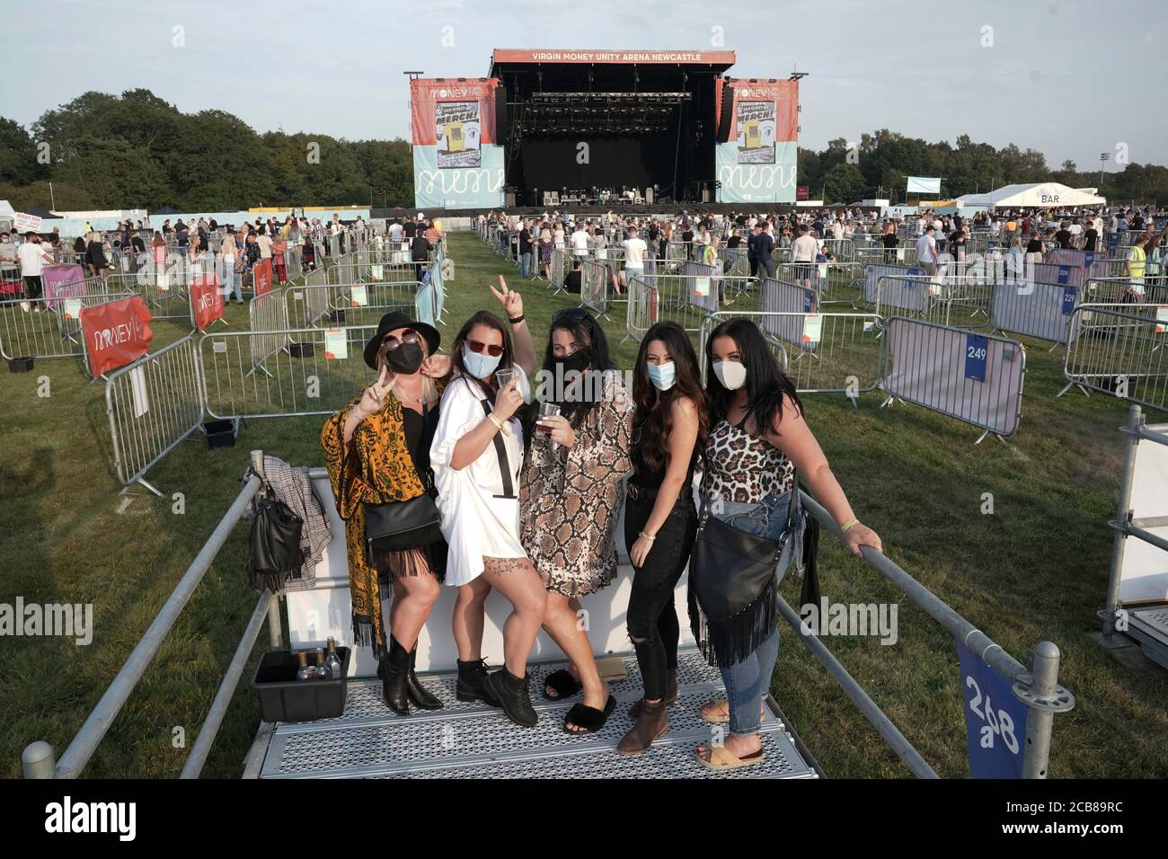 Fans in separate pens to social distance, ahead of the Sam Fender ...