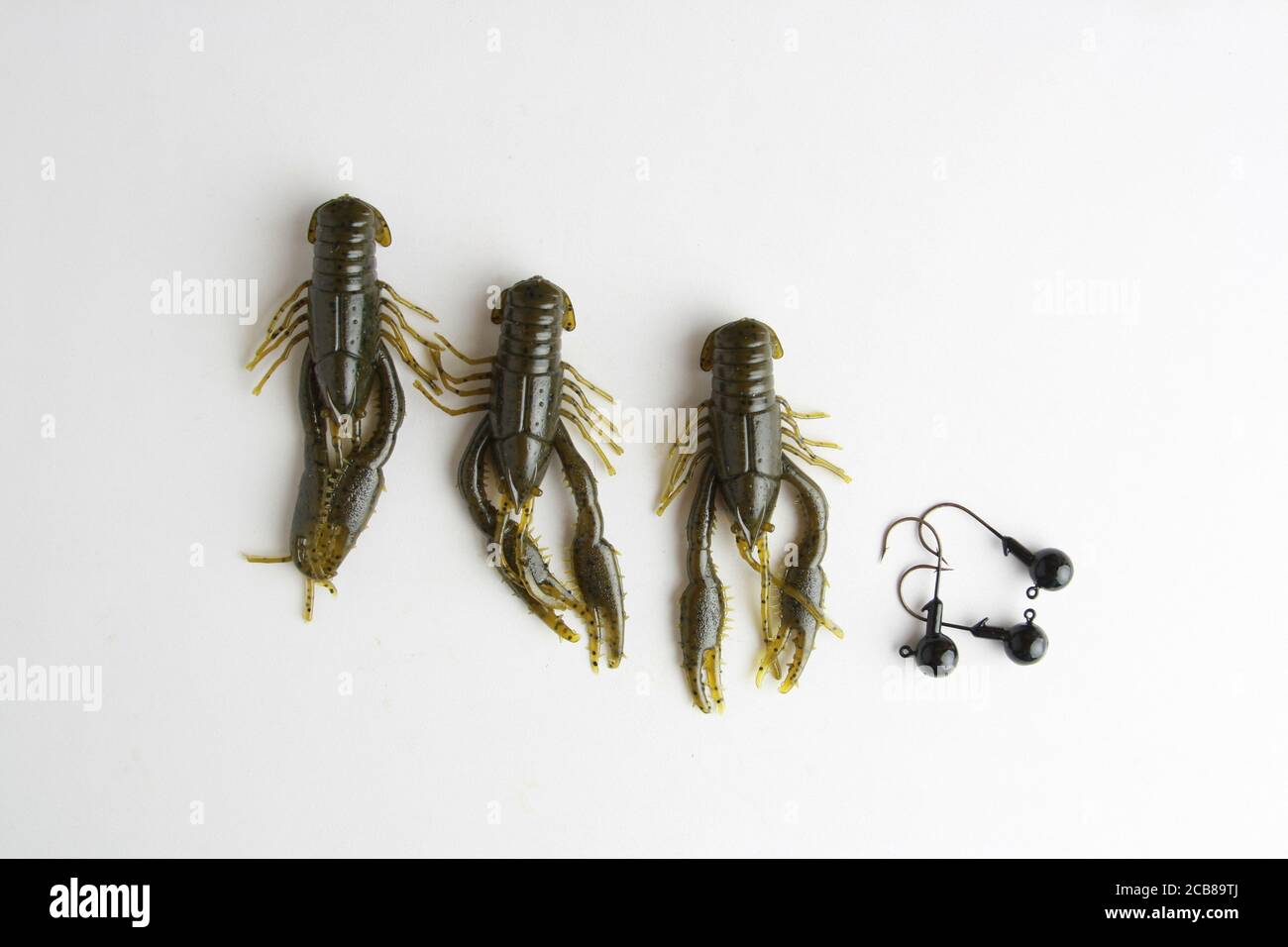 Set of fishing lures on a white background Stock Photo - Alamy