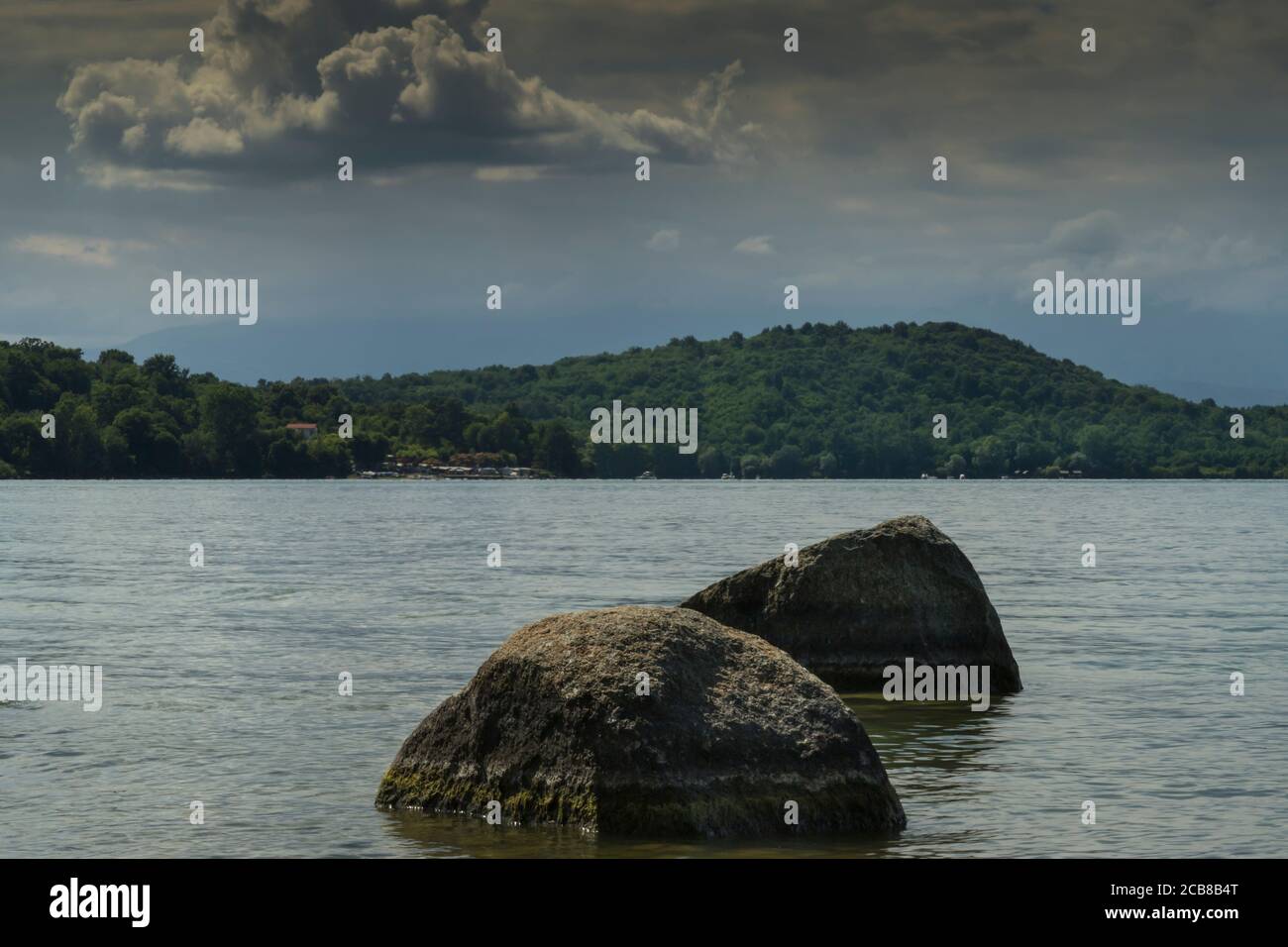 View of Lake Viverone on Piedmont Italy Stock Photo - Alamy