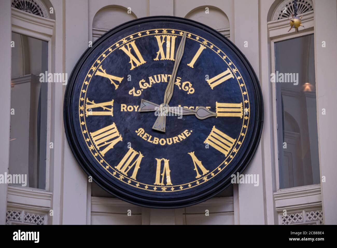 antique clock and arquitecture from Victoria Shopping wall in Sidney ...
