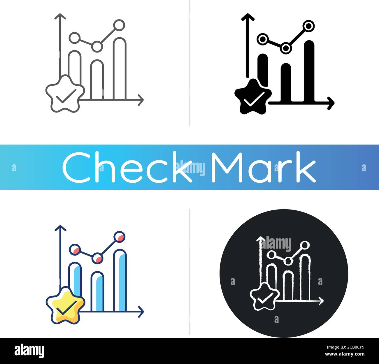 Statistic progress icon. Accounting analysis. Exam financial graph ...