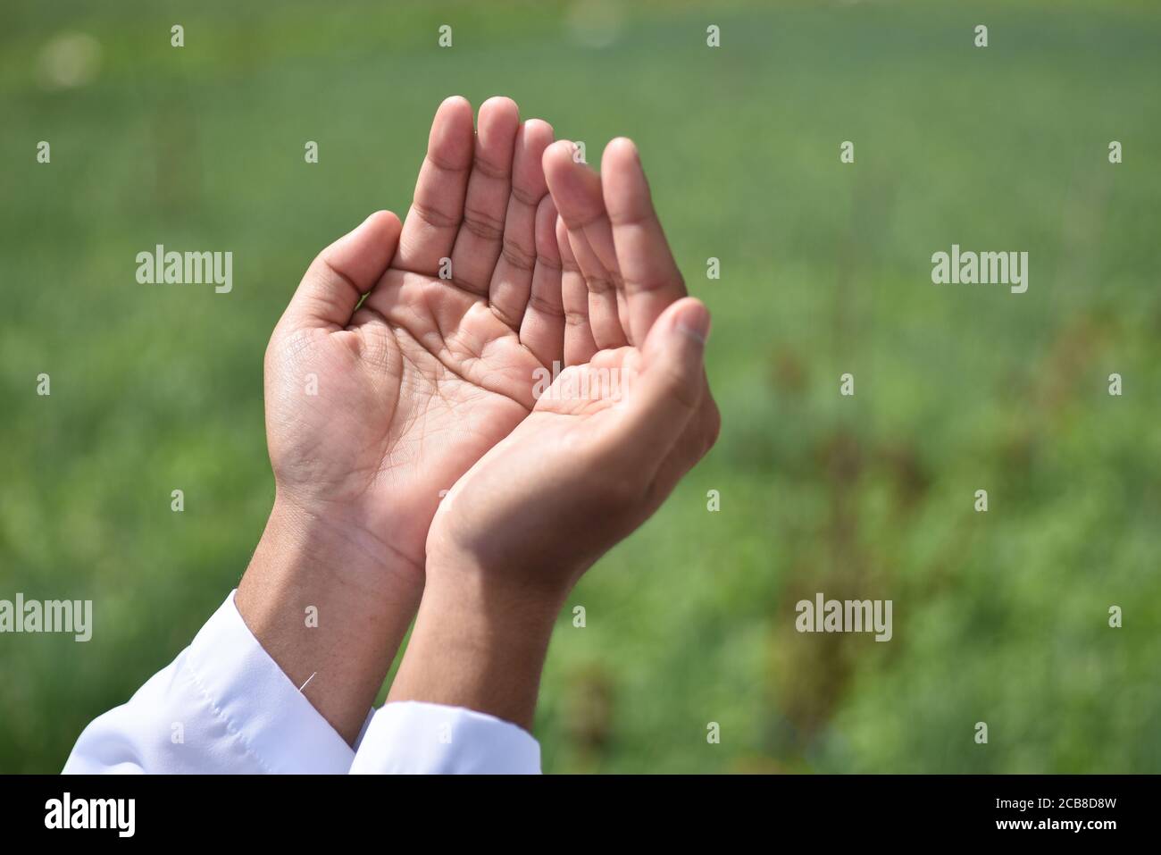 Hand of religious muslim praying Stock Photo - Alamy