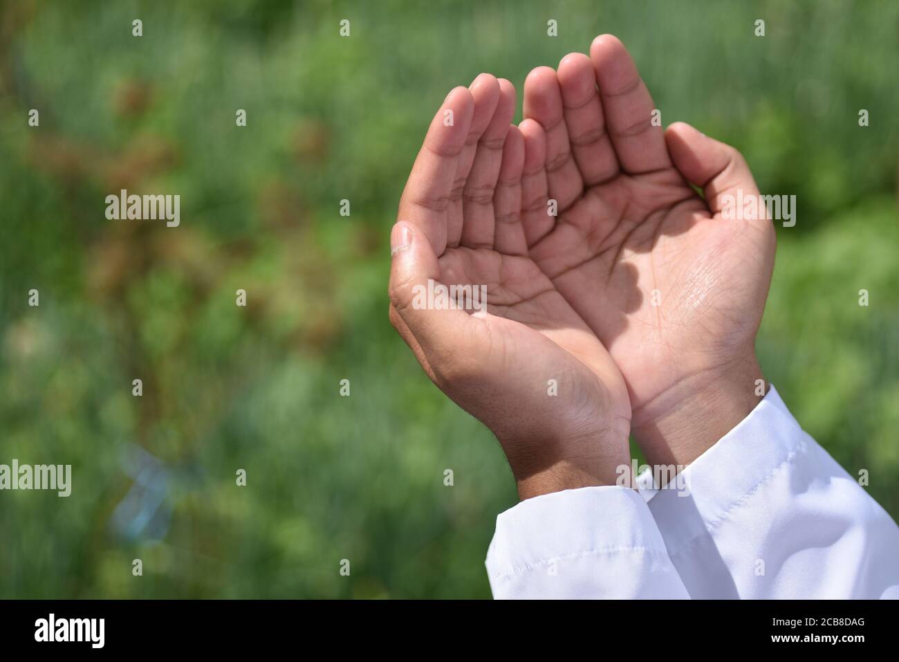 Hand of religious muslim praying Stock Photo - Alamy