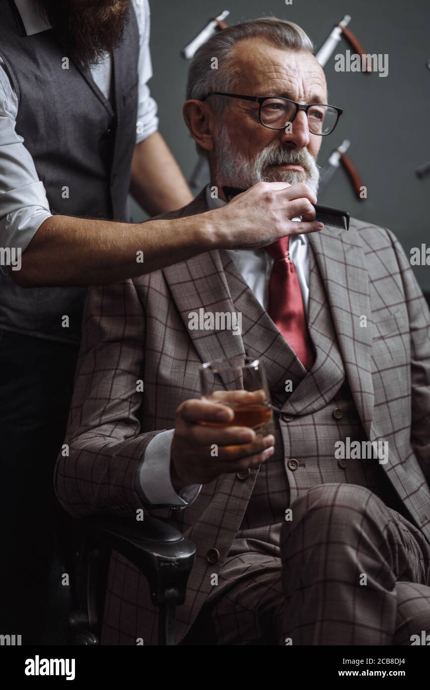 Man in expensive suit close up hi-res stock photography and images - Alamy