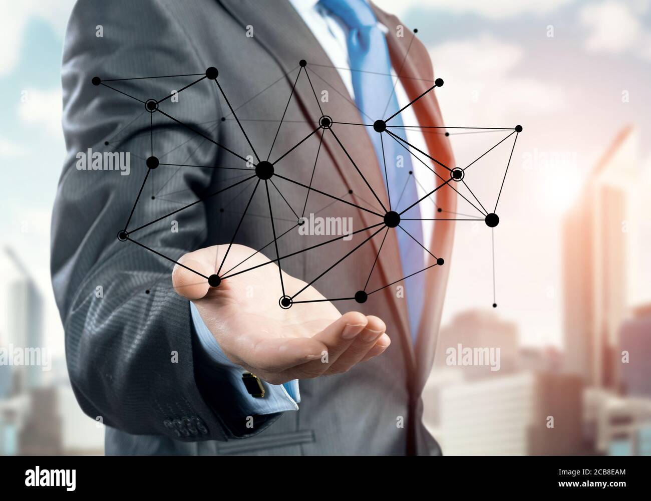 Presenting connection and interaction concept Stock Photo - Alamy