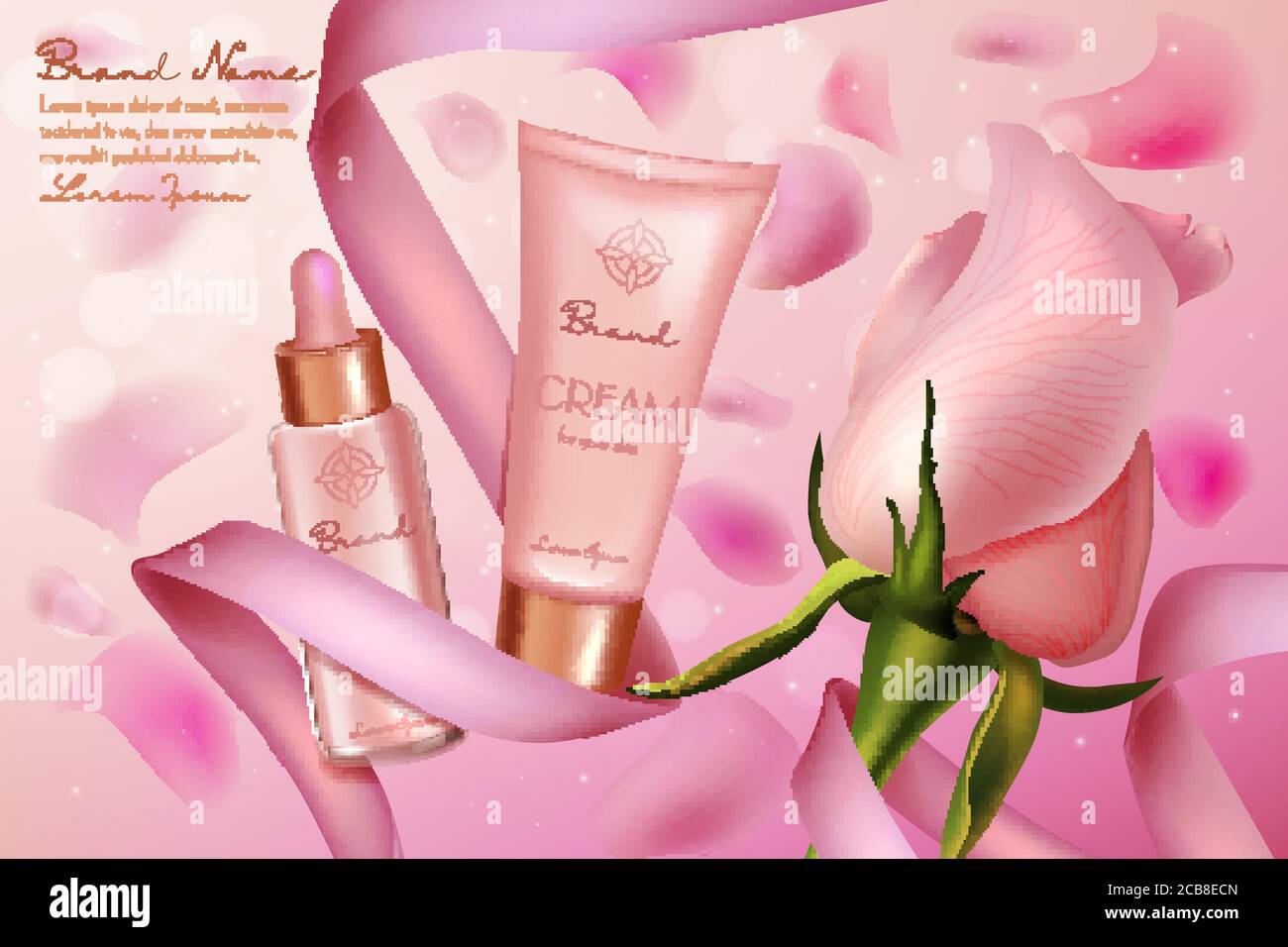 Moisturizing serum in bottle Stock Vector Images - Alamy