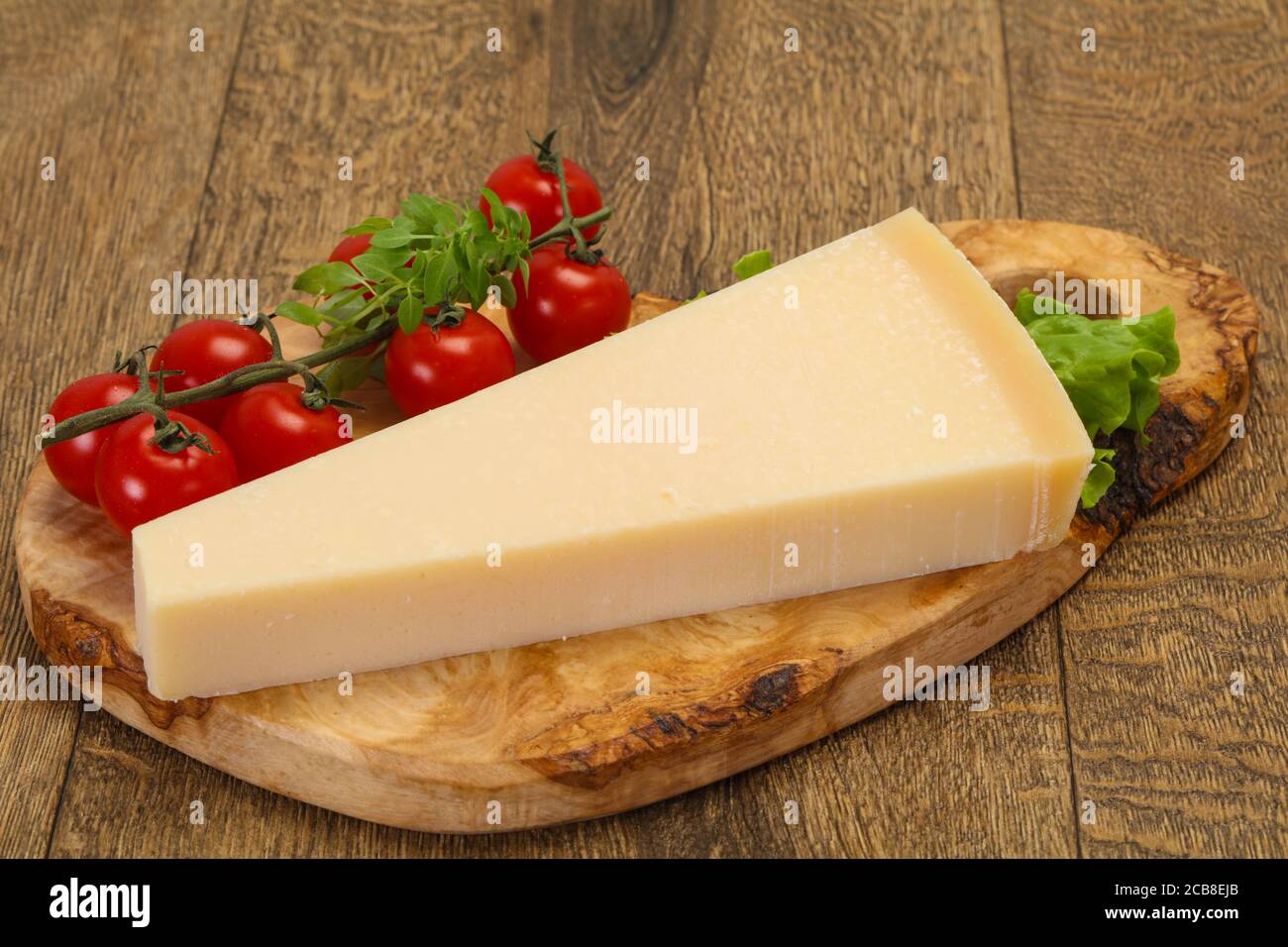 Italian traditional parmesan cheese triangle served salad Stock Photo ...