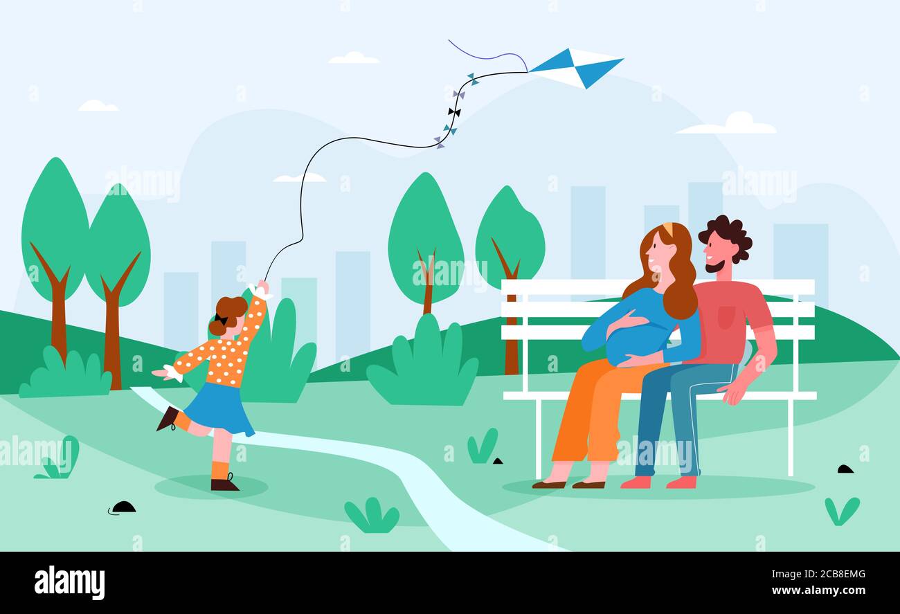 Mother child outdoor play Stock Vector Images - Alamy