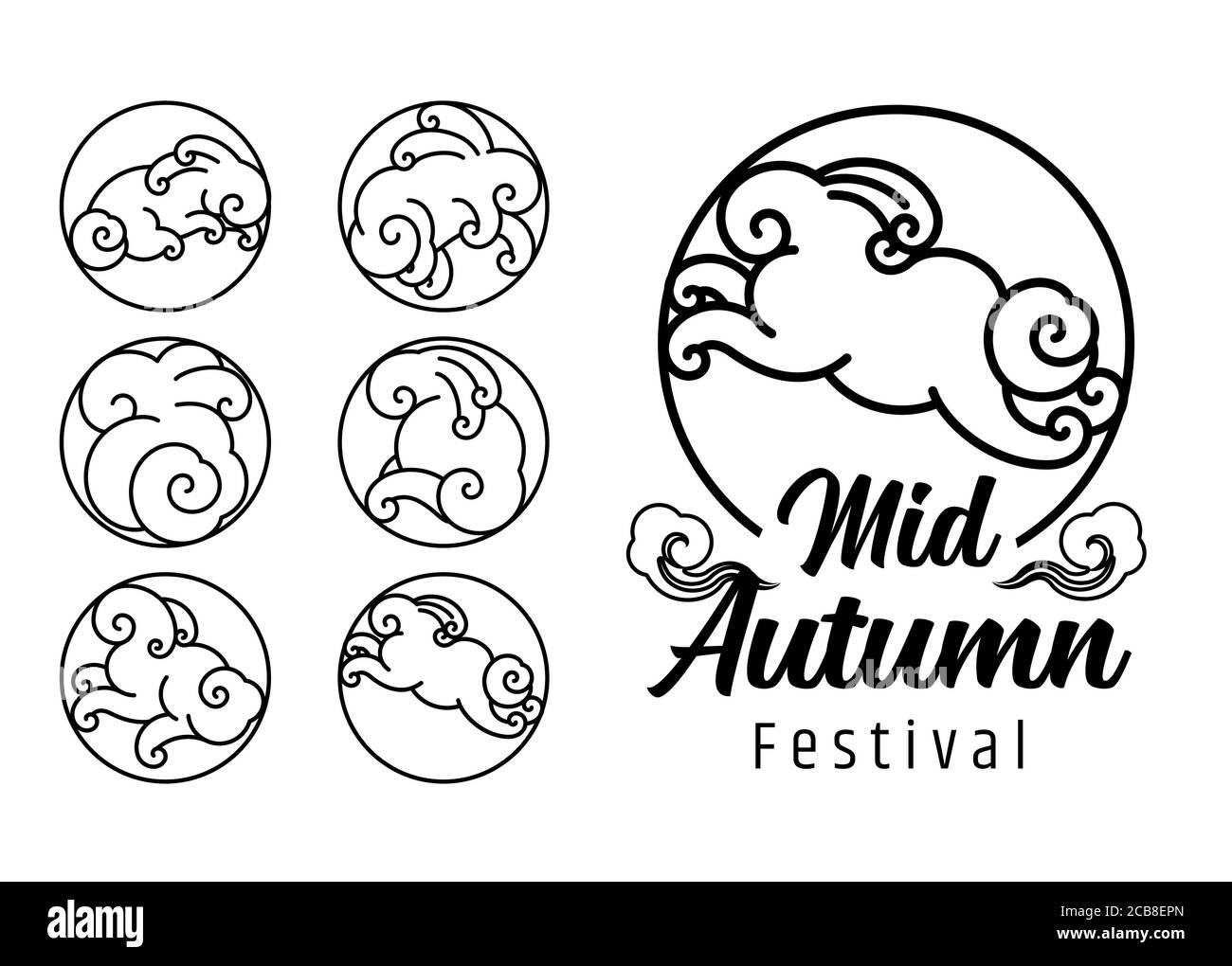 Mid autumn festival Black and White Stock Photos & Images - Alamy