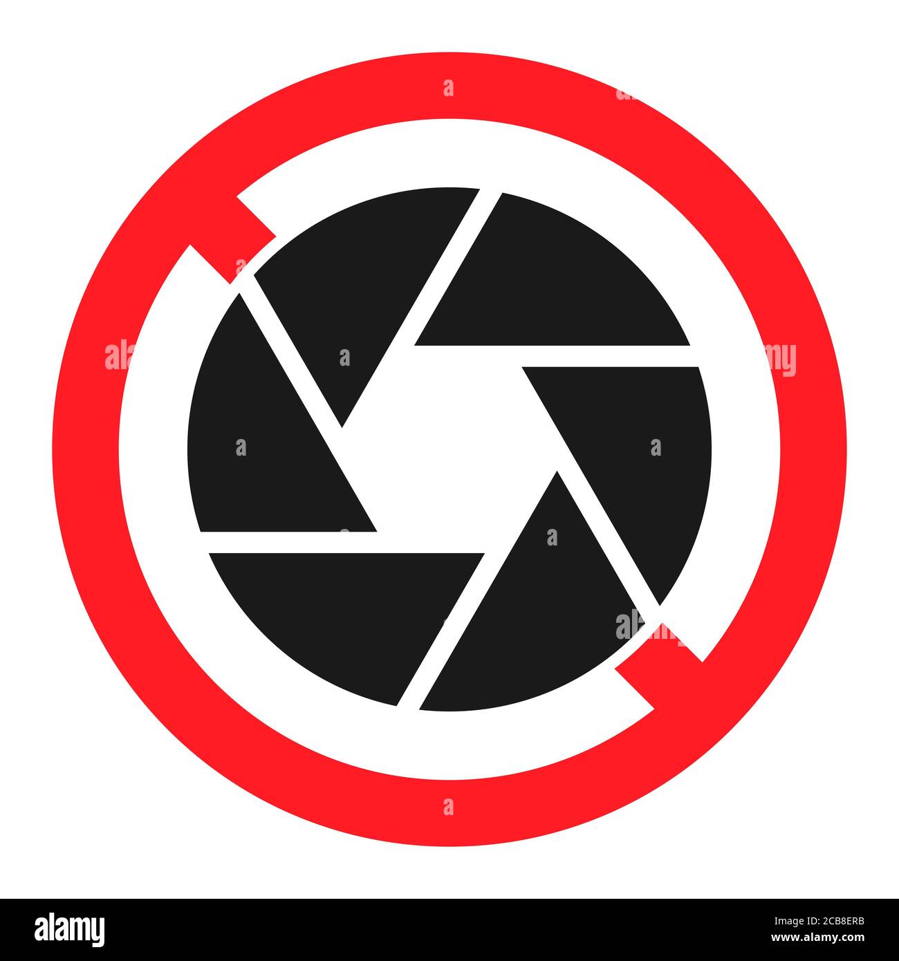 No taking photos forbidden sign camera restriction area icon ...