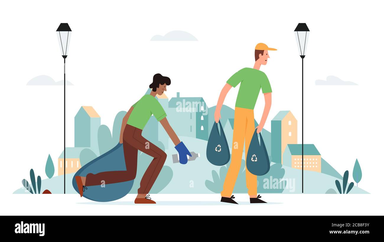 Vector cartoon city neighborhood hi-res stock photography and images ...