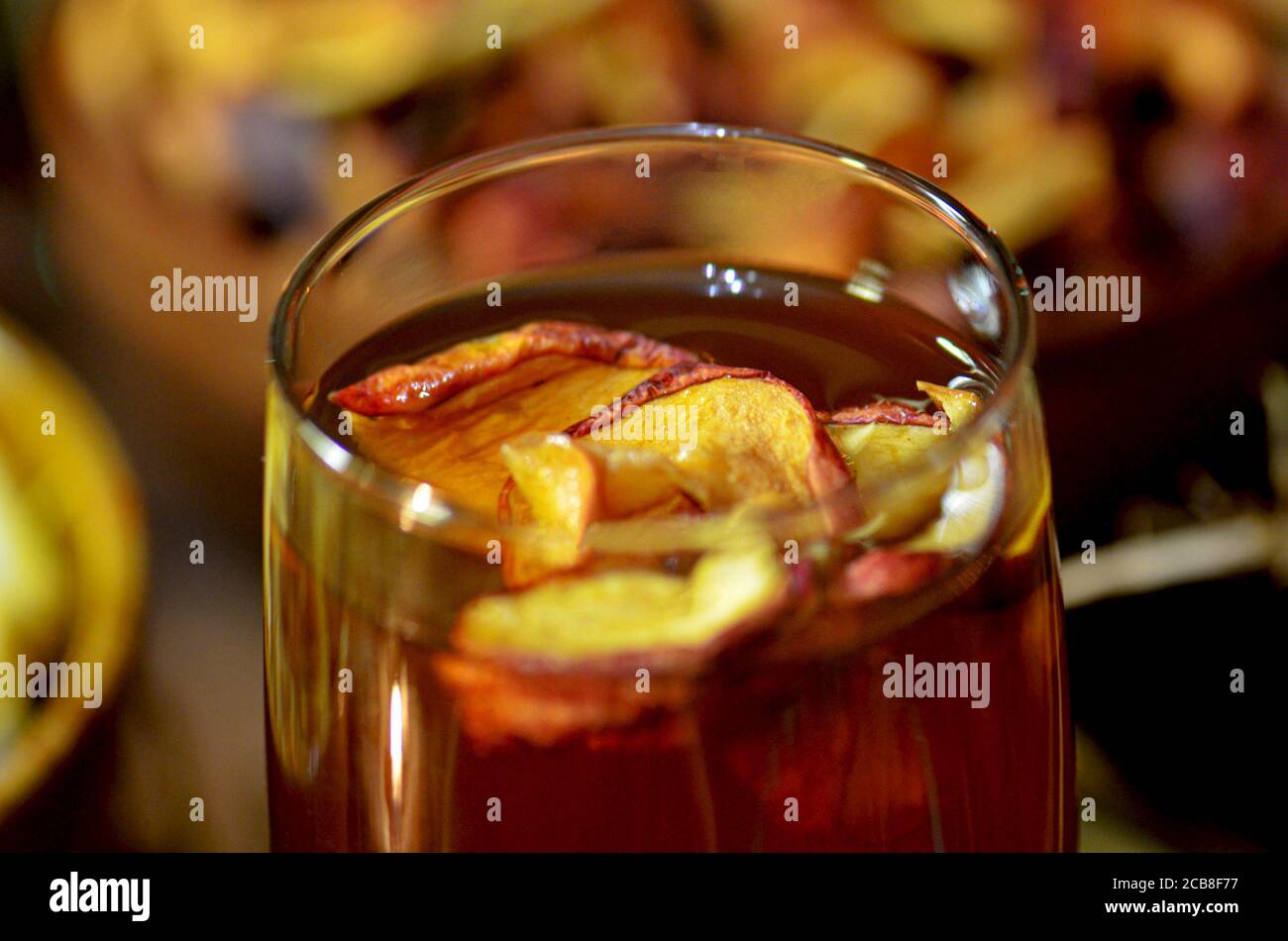 Traditional Ukrainian Christmas compote of dried fruits. Compote uzvar ...