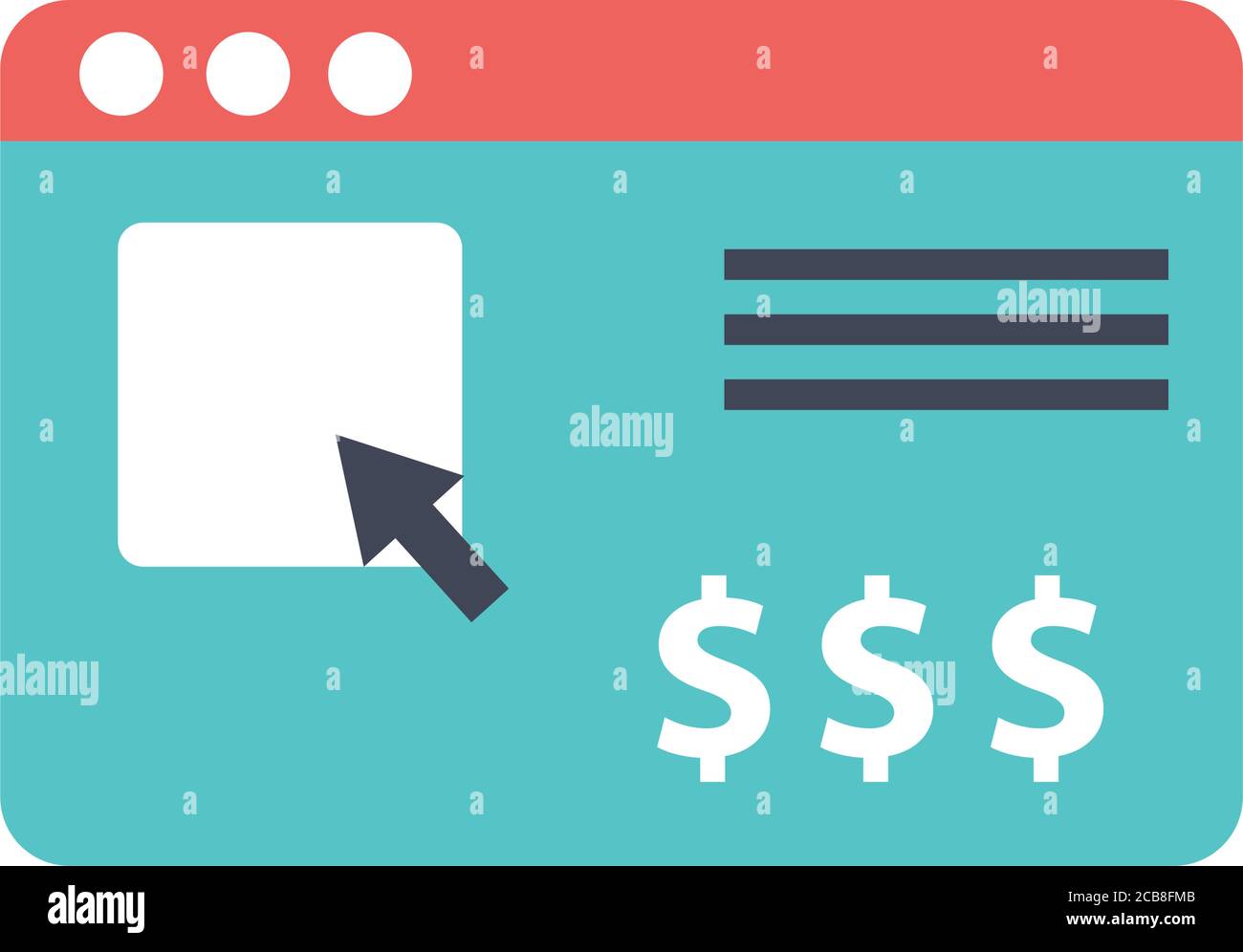 webpage template with money symbols flat style vector illustration ...