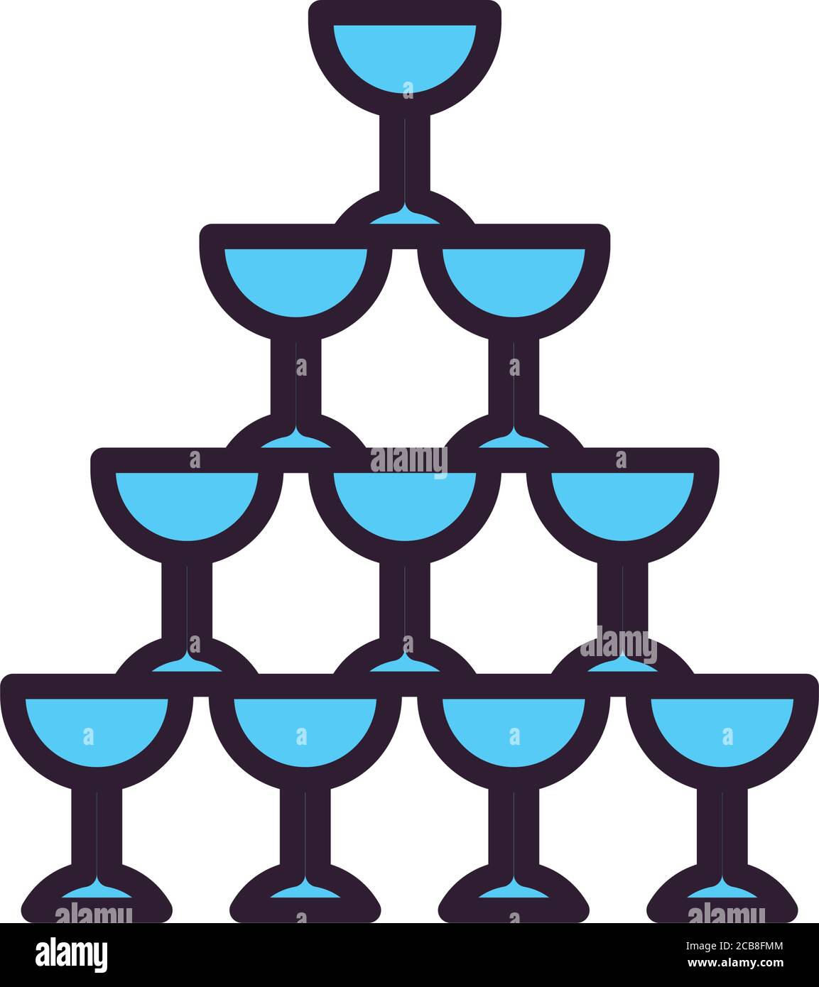 Pyramid cups Stock Vector Images - Alamy