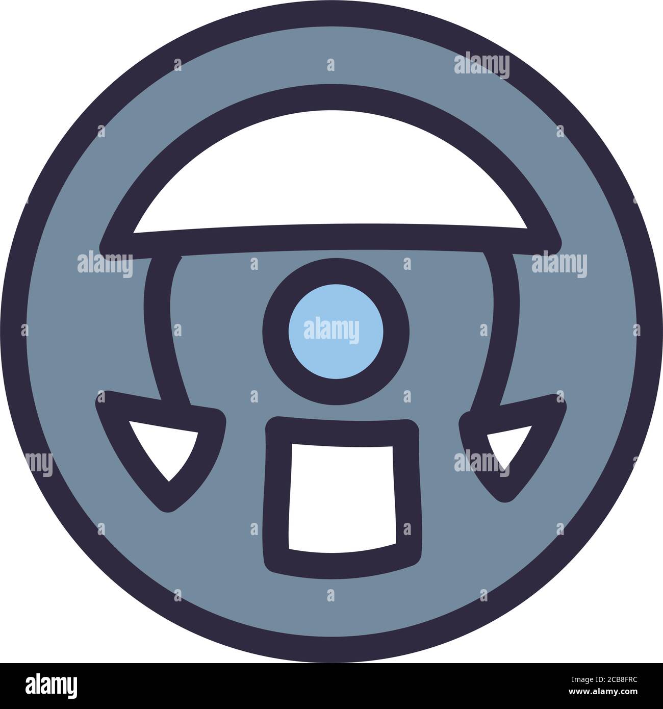 car rudder line and fill style icon design, Repair service and vehicle ...