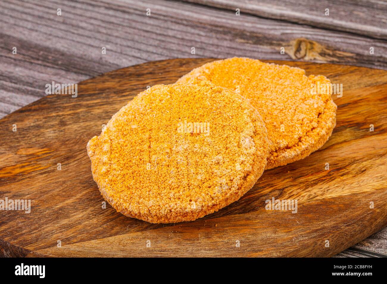 Raw homemade chicken cutlet for roast Stock Photo - Alamy