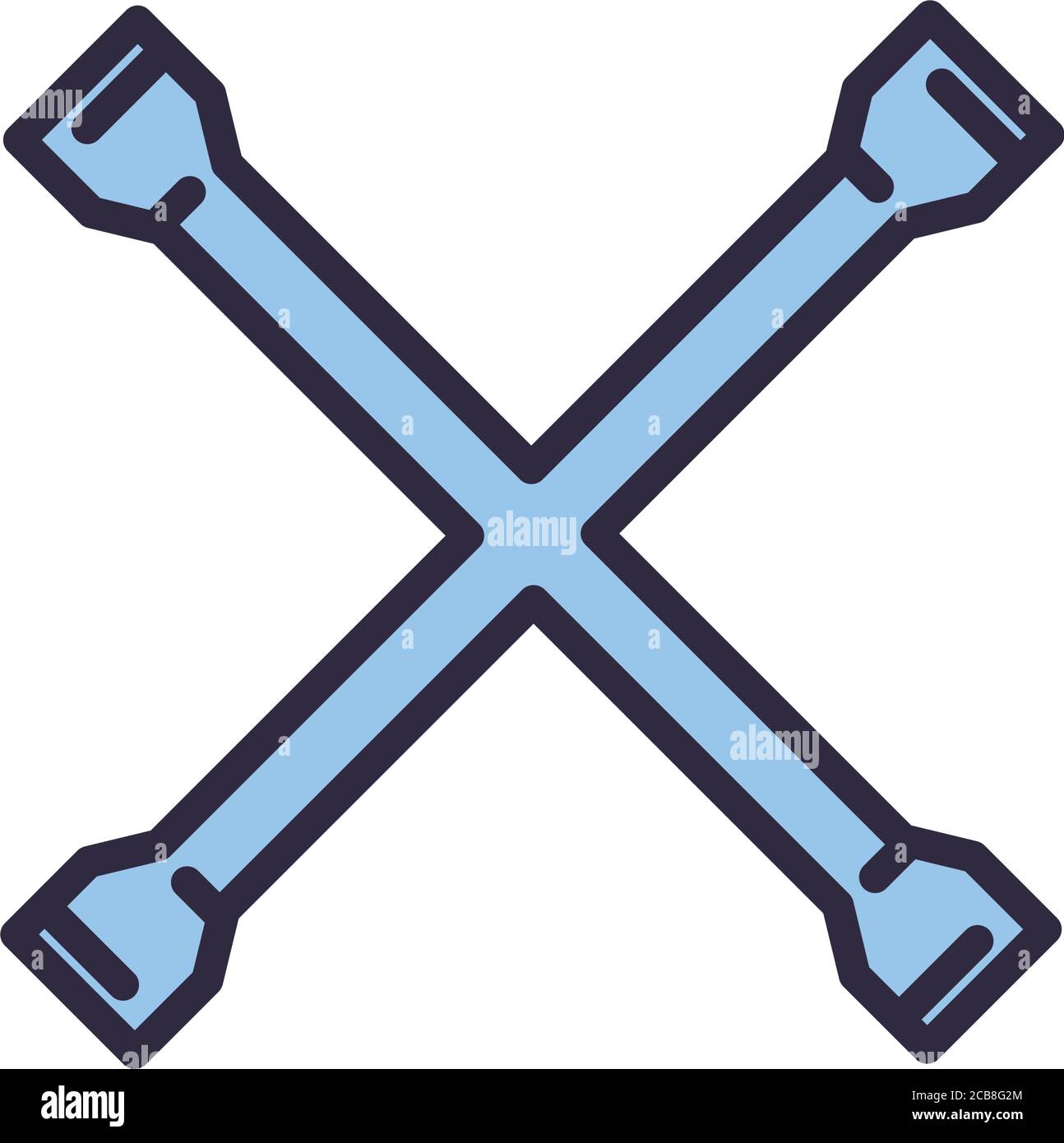 car wrench line and fill style icon design, Repair service and vehicle ...