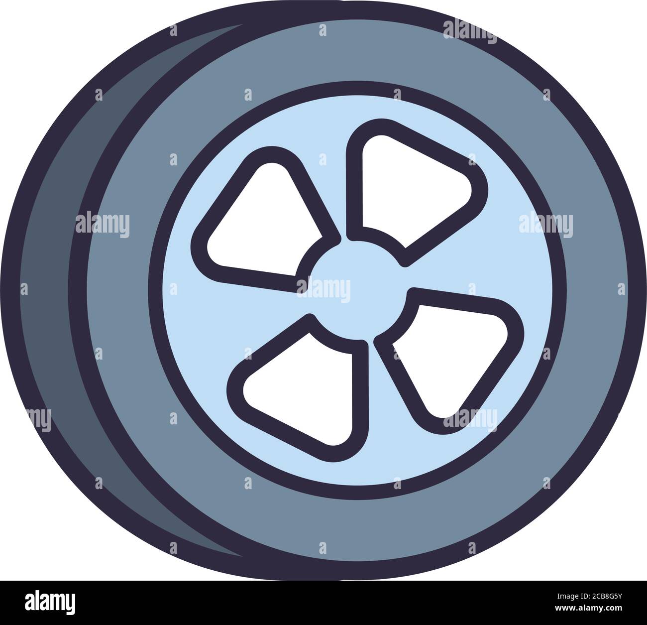 car wheel line and fill style icon design, Repair service and vehicle ...