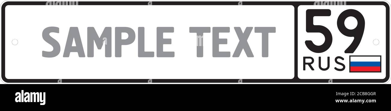 Registration plate Stock Vector Images - Alamy