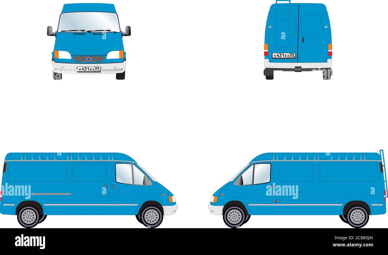 Blue truck vector image Stock Vector Image & Art - Alamy