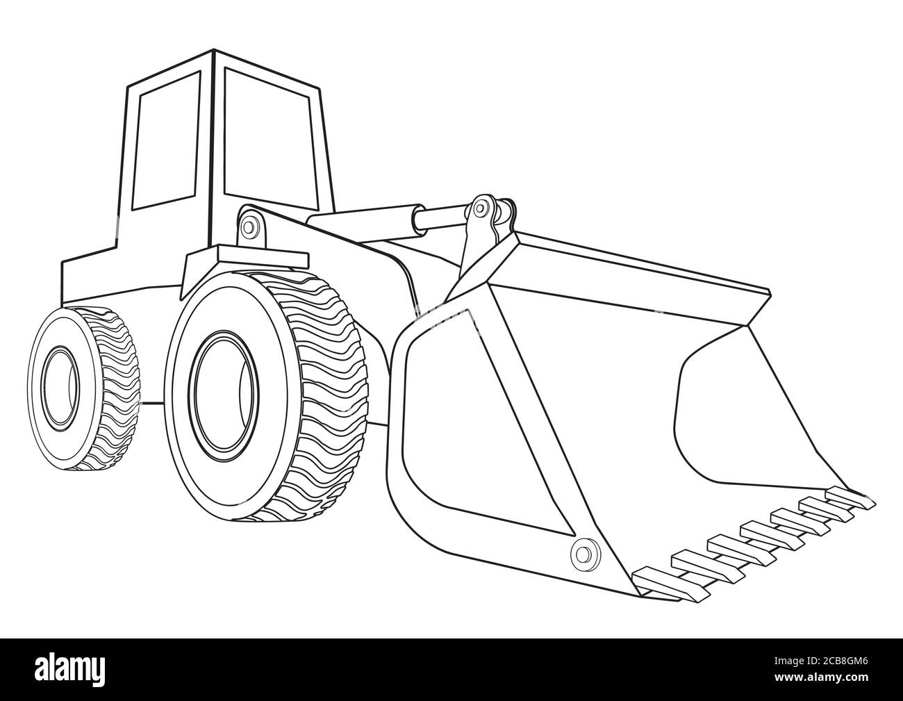 Bulldozer, construction vehicles. Simple bulldozing concept. Can be ...