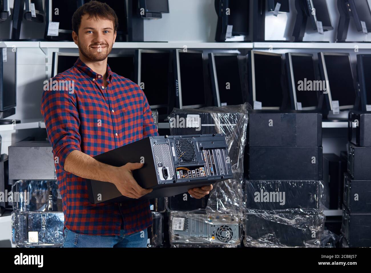 Bearded man personal computer hi-res stock photography and images - Alamy