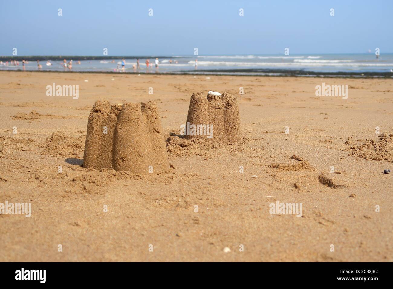 A still life beach scene to illustrate the concept of tranquil holidays ...