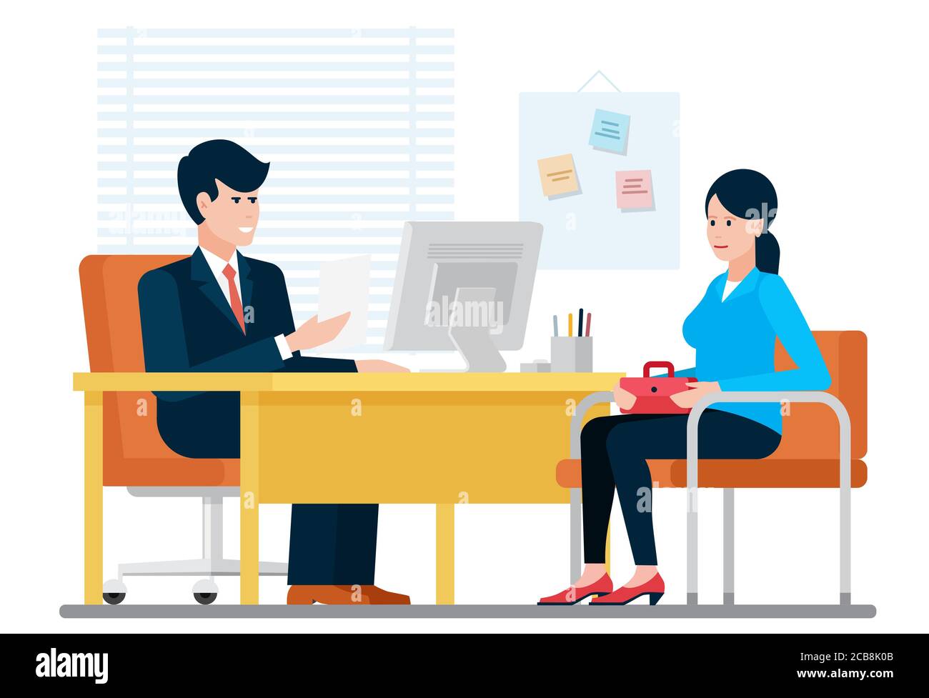 woman-having-a-job-interview-recruiting-with-hr-businessman-while-sitting-near-desk-in-office