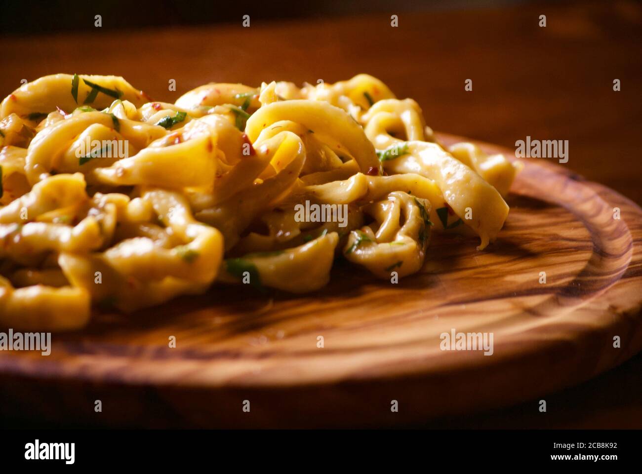 one continuous noodle Stock Photo - Alamy